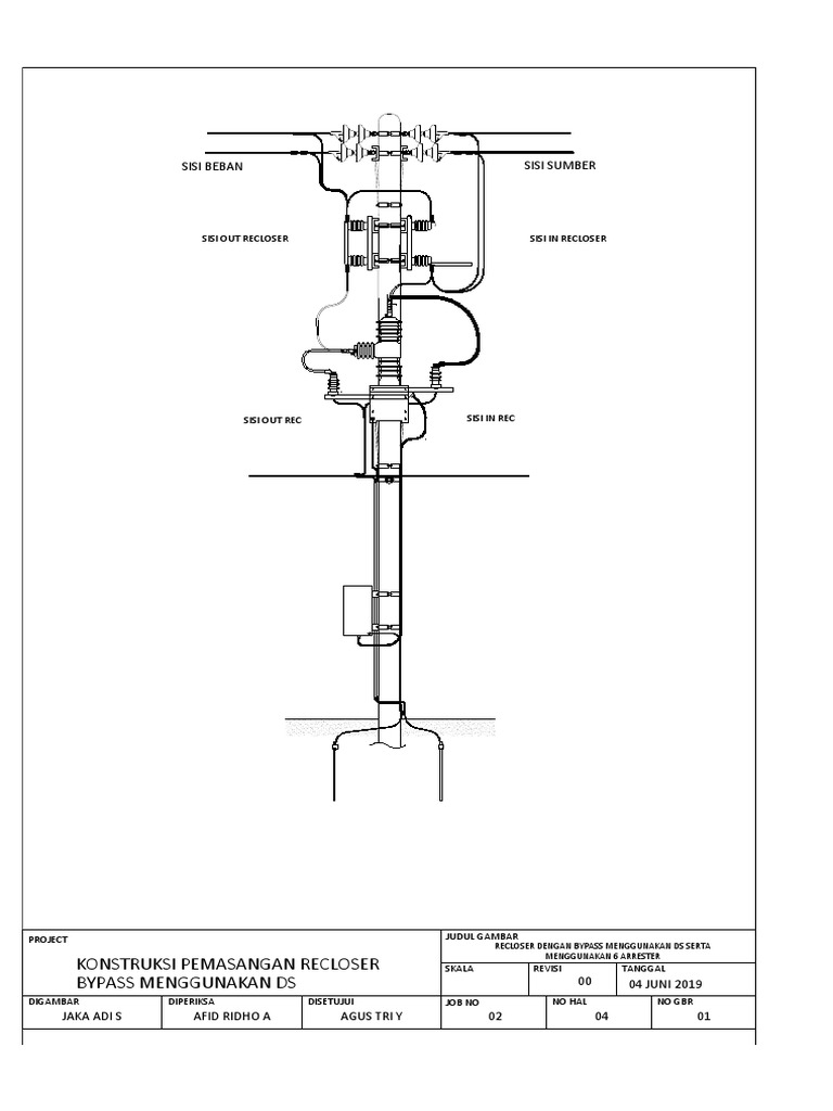Gambar Rangkaian Recloser Dengan Kepala Gambar | PDF