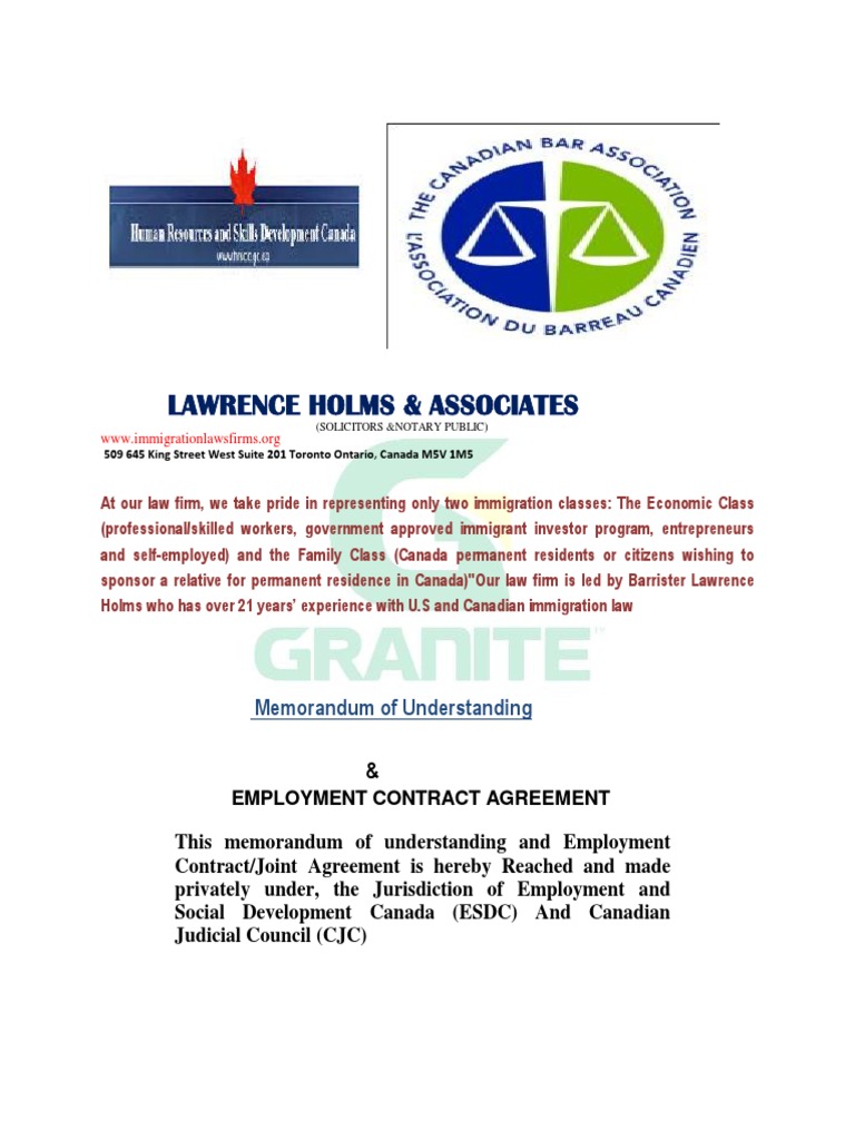 1 Granite Construction Inc. Employment Contract Agreement Letter | PDF ...