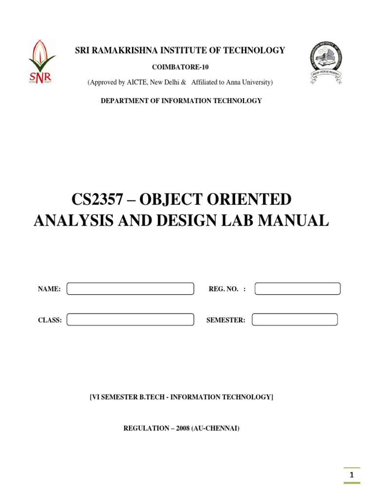 Ooad Lab | PDF | Use Case | Usability Ooad Lab | PDF | Use Case | Usability