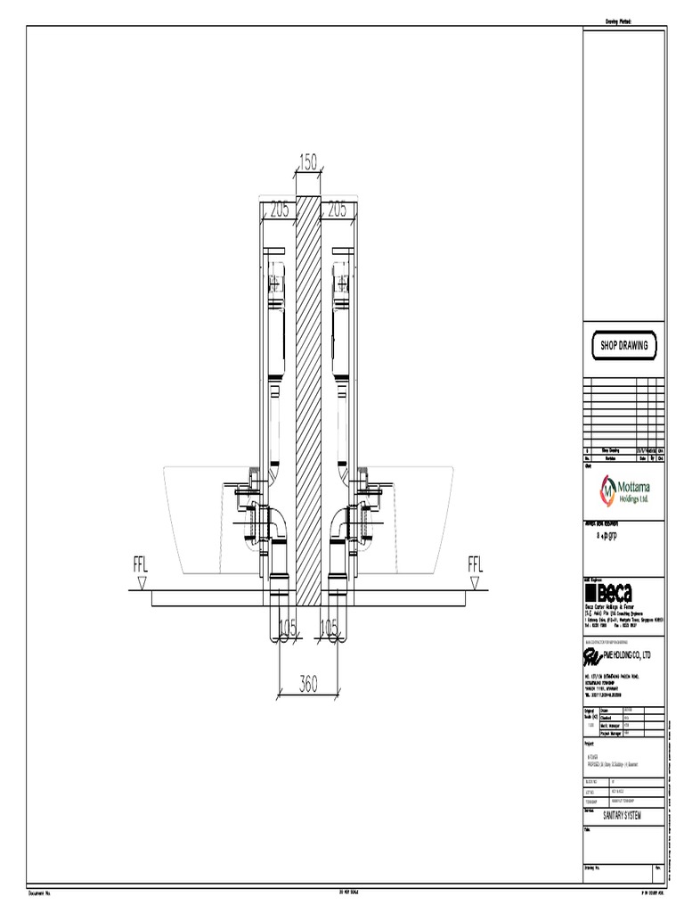 Shop Drawing Shop Drawing: Sanitary System | PDF