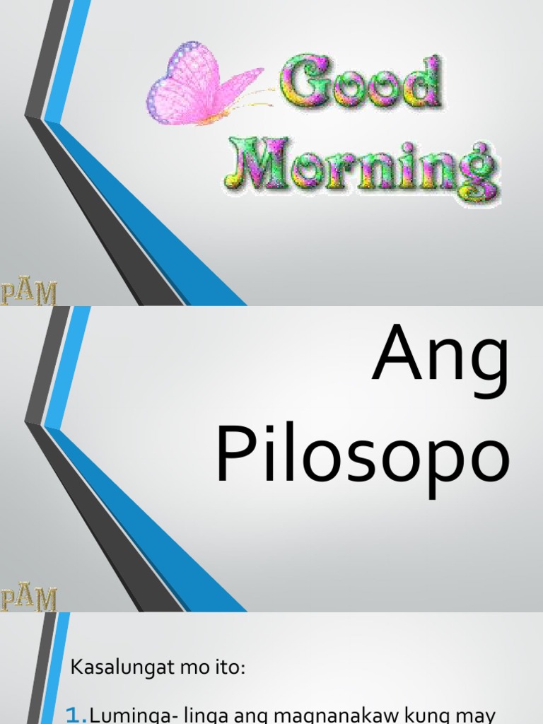 Ang Pilosopo | PDF