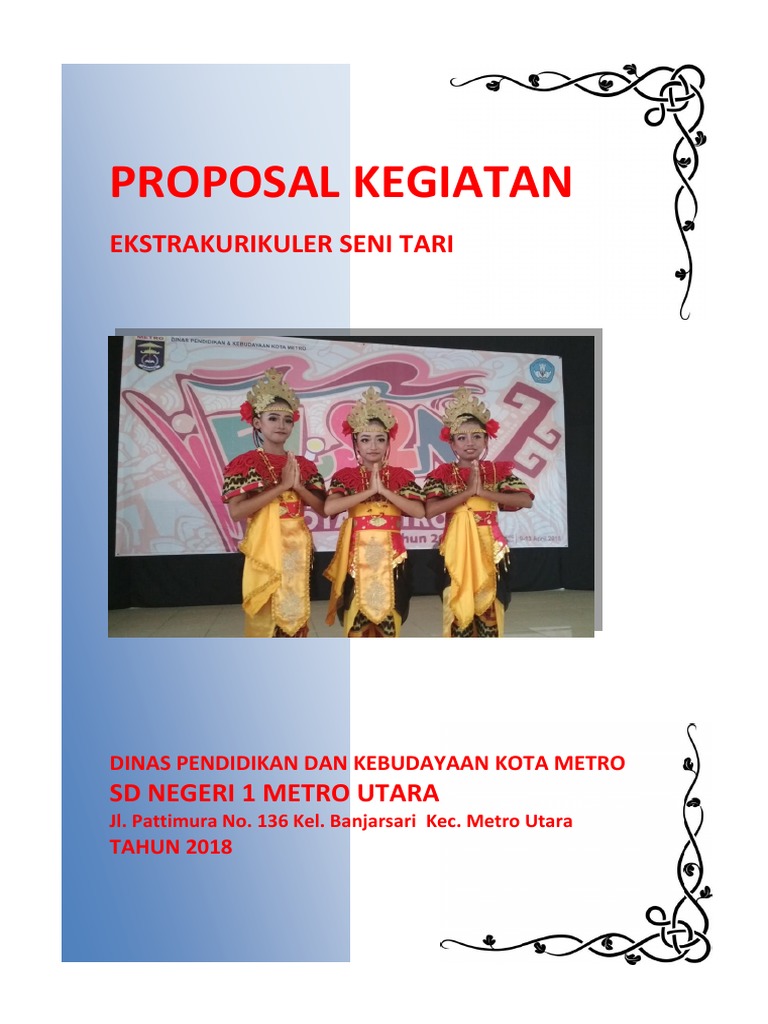 Proposal Kegiatan Ekskul Tari | PDF