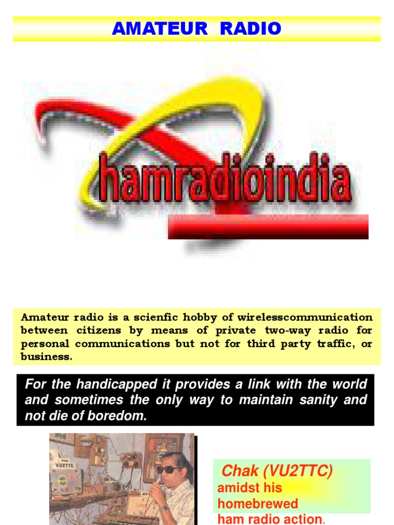 HAM Presentation Portable | PDF | Amateur Radio | Very High Frequency
