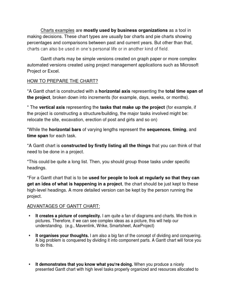 The Project, Broken Down Into Increments (For Example, Days, Weeks, or ...