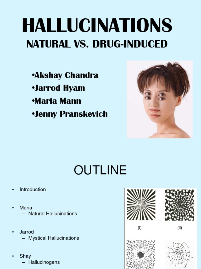 Hallucinations: Natural vs. Drug-Induced | PDF | Hallucination | Serotonin
