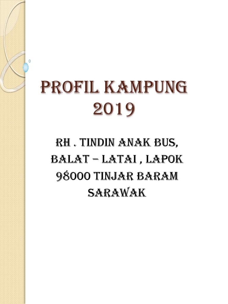 Profil Kampung Balat Latai | PDF