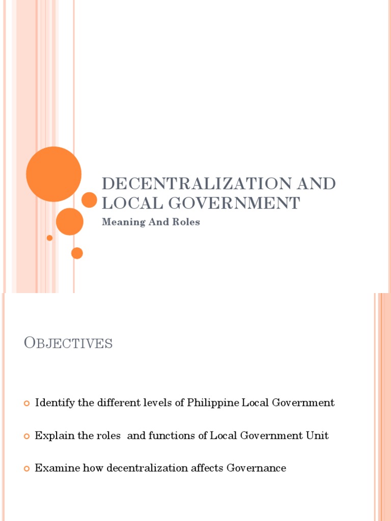 Decentralization and Local Government | PDF | Devolution | Local Government