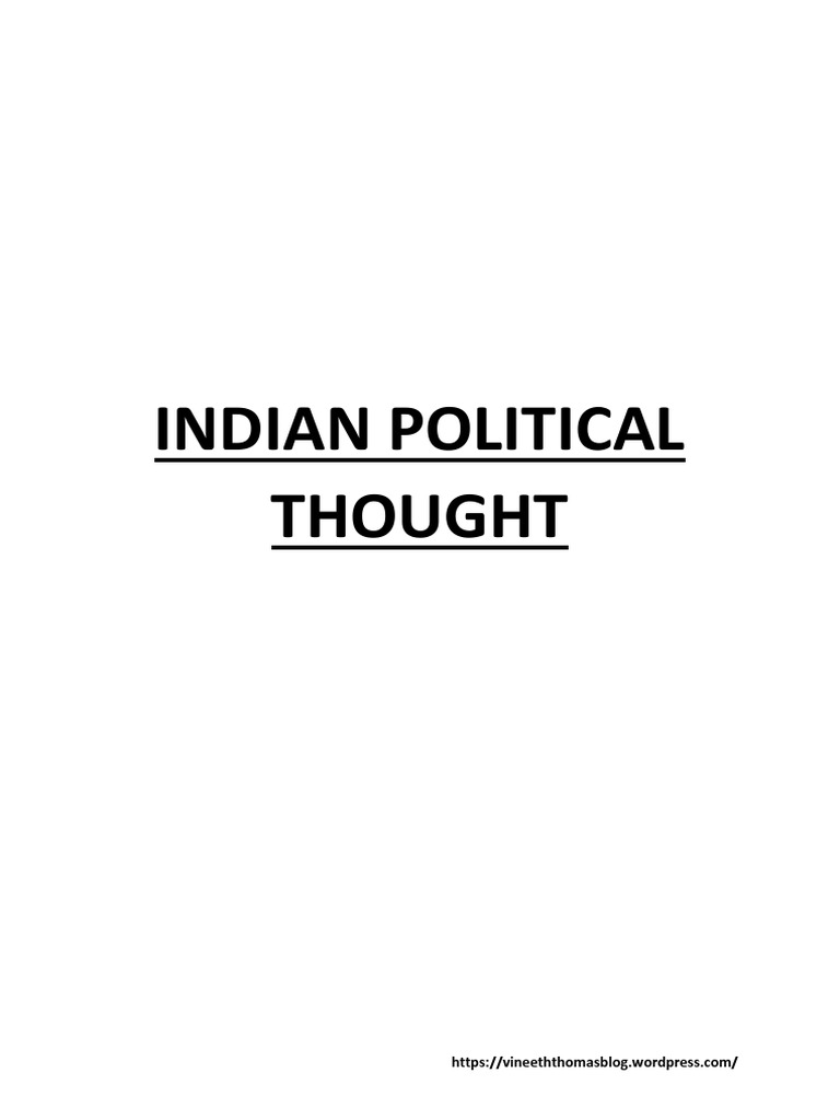 Indian Political Thought | PDF | Sri Aurobindo | Mahatma Gandhi