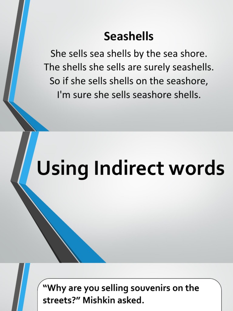 Using Indirect Words | PDF
