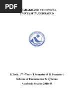 First Year B.Tech Syllabus (DBATU) | PDF | Crystal Structure | Optics