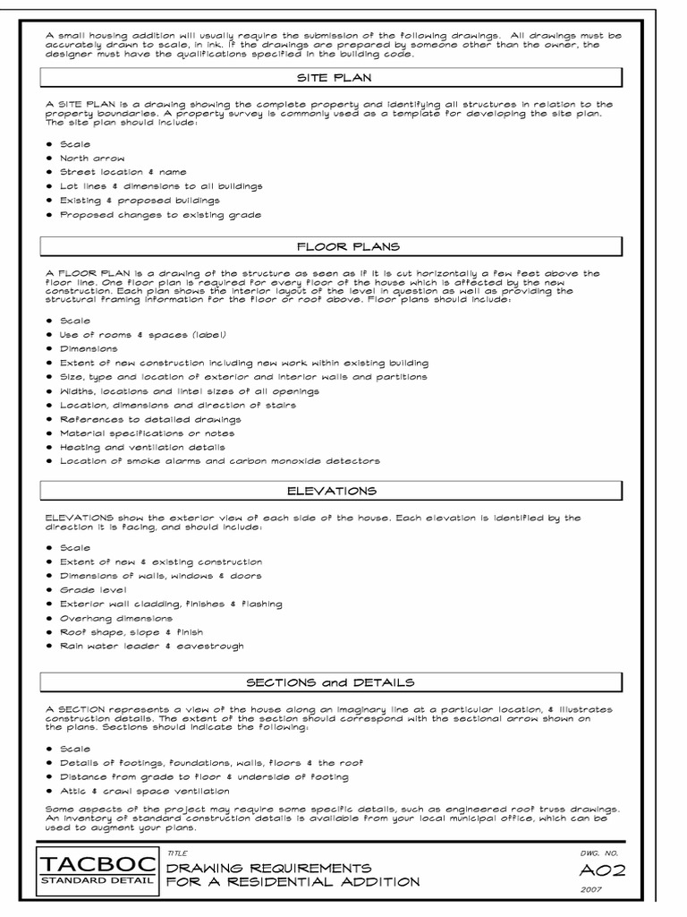Sample Drawings For Residential Additions PDF | Download Free PDF ...
