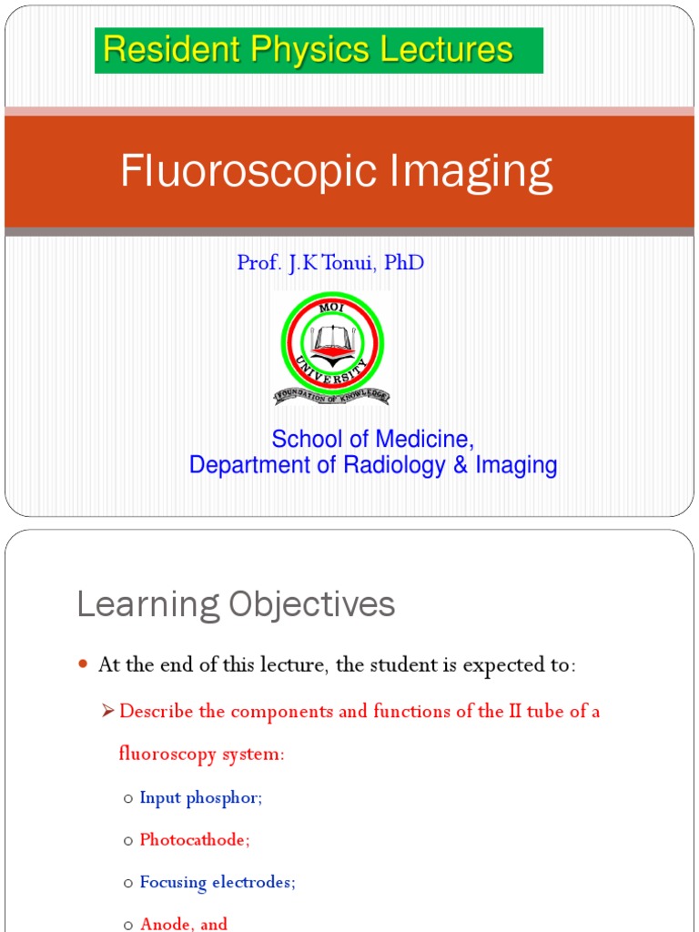 Fluoroscopy Physics and Pincushion Artifacts | PDF | Electromagnetic ...