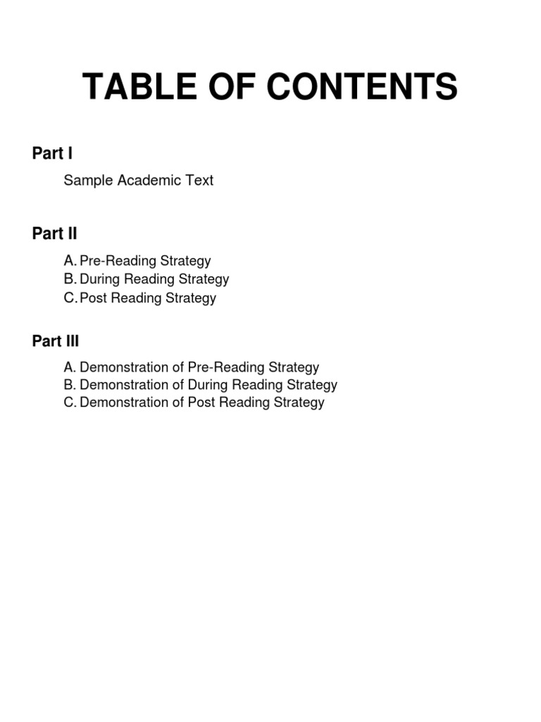 Sample Academic Text: Pre-Reading Strategy During Reading Strategy Post ...