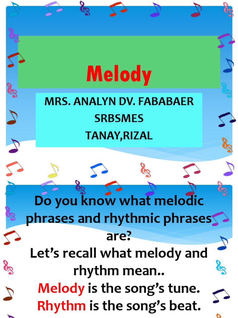 Understanding Melodic and Rhythmic Phrases | PDF