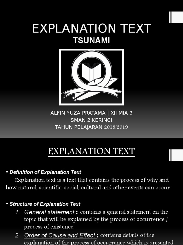 Explanation Text (Eng) | PDF | Tsunami | Earthquakes