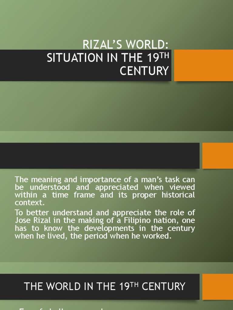 Rizal and His Times: A Historical Context of the Philippines in the ...