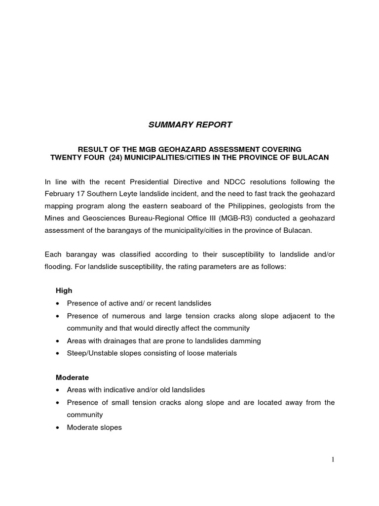 Bulacan Flooding Survey | PDF | Flood | River