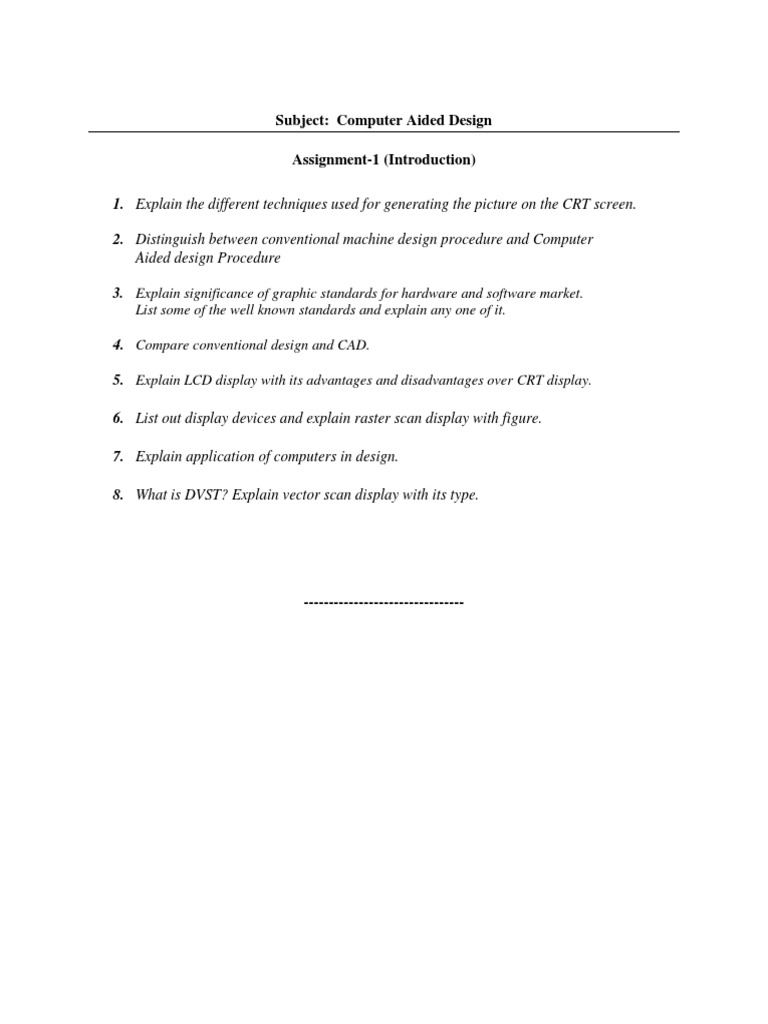 CAD Assignment | PDF | 3 D Modeling | Computer Aided Design