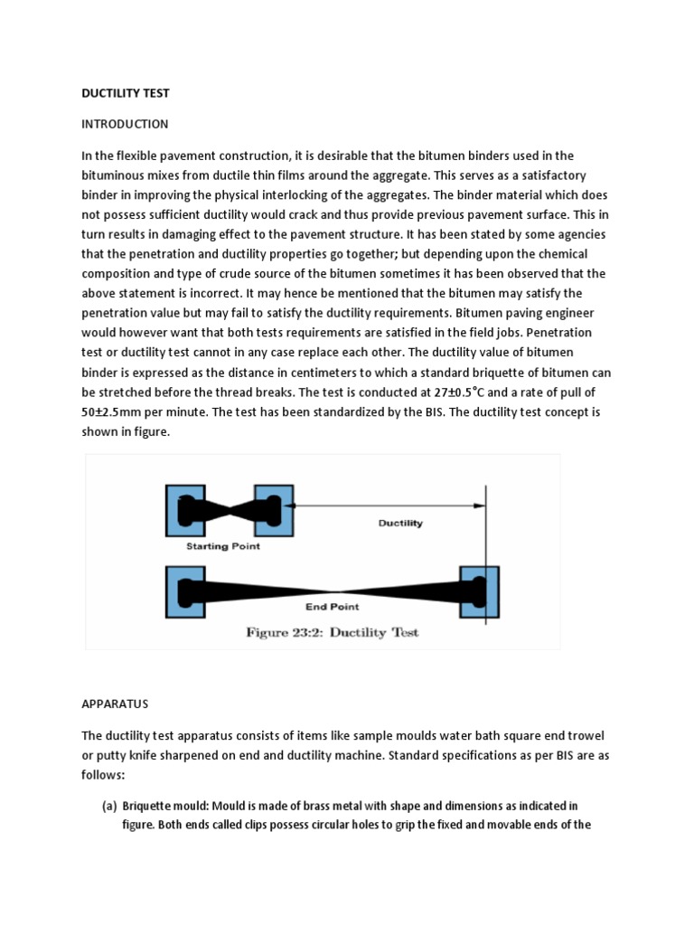 Evaluating the Ductility and Elastic Recovery of Bituminous Binders for ...