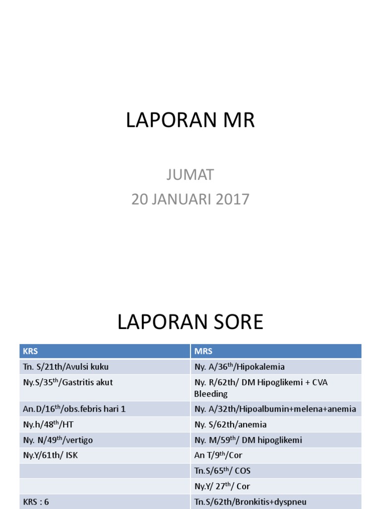 Laporan MR | PDF