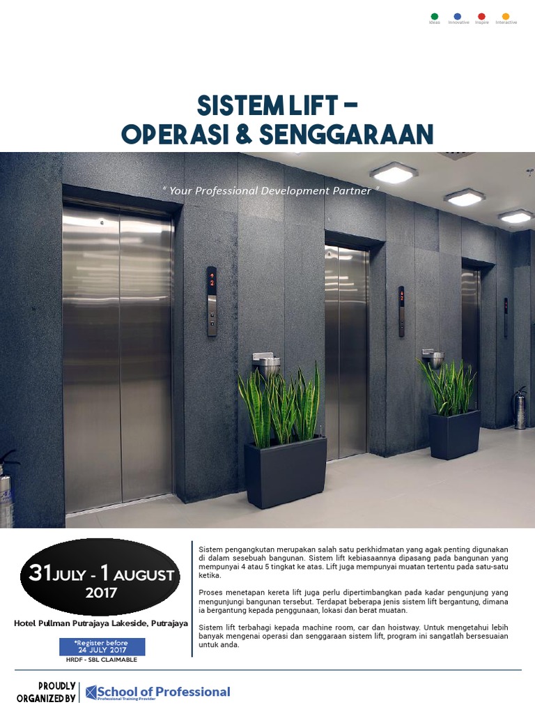 Brosur Kursus Sistem Lift | PDF