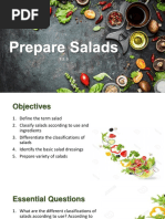 Classification of Salad According To Ingredients Used | PDF