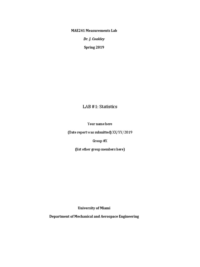 Lab 1 PDF Statistical Hypothesis Testing Student s T Test