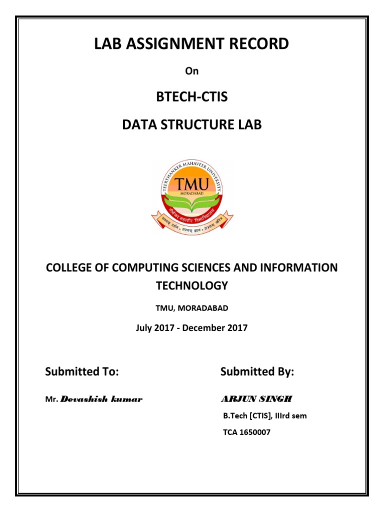 LAB ASSIGNMENT RECORD of DSA | PDF | Array Data Structure | Queue (Abstract Data Type)