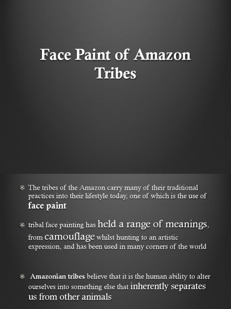 Face Paint of Amazon Tribes | PDF