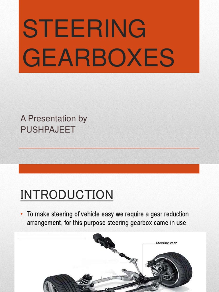 Types of Steering Gearboxes Explained | PDF | Steering | Gear