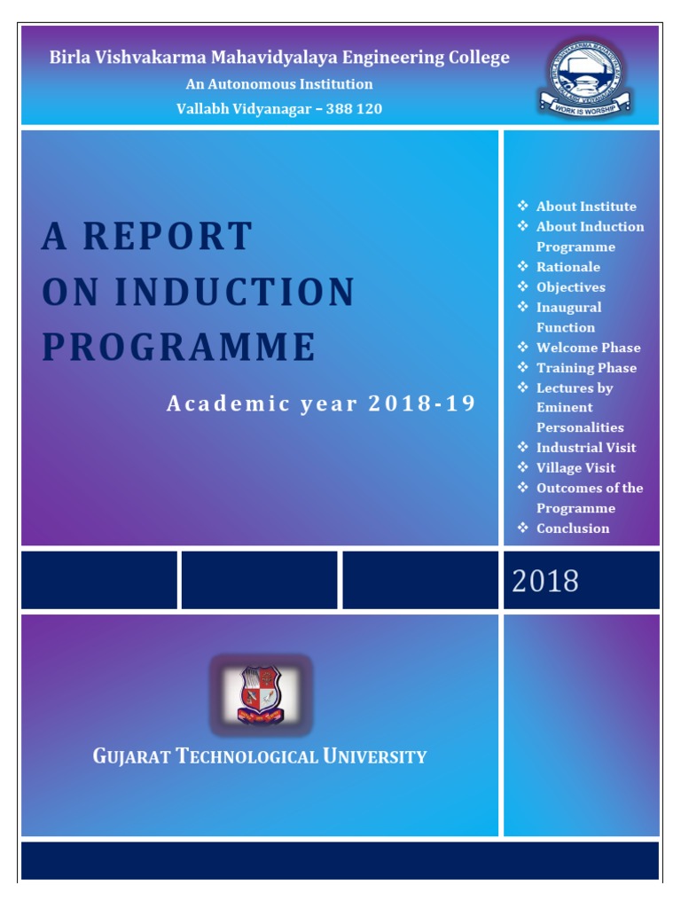 A Report On Induction Programme - Final | Download Free PDF | Expert | Engineering