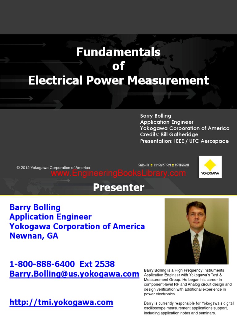 Fundamentals Of Electrical Power Measurement Pdf Amplitude Root