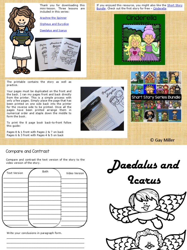 Daedalus and Icarus | PDF | Minotaur