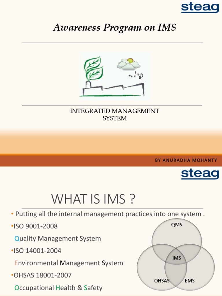 Awareness Program On IMS: Integrated Management System | PDF | Quality ...