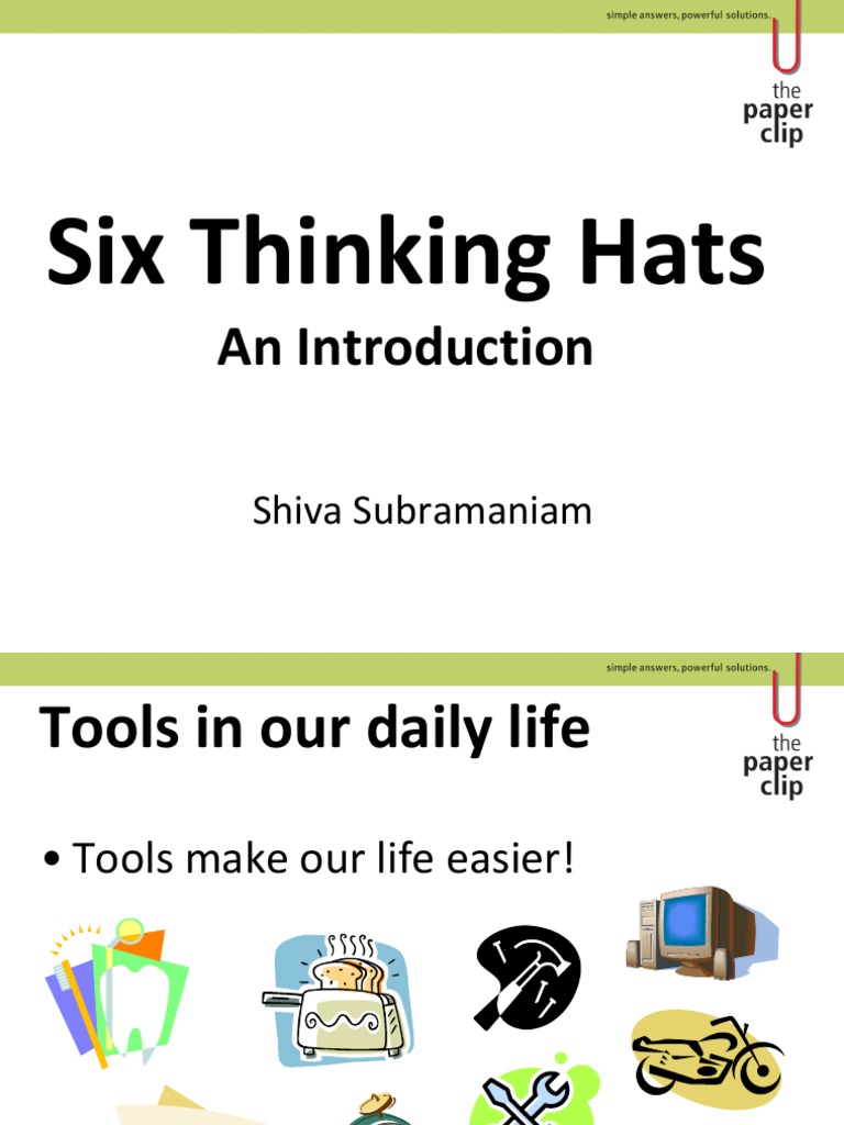 Six Thinking Hats: An Introduction | PDF