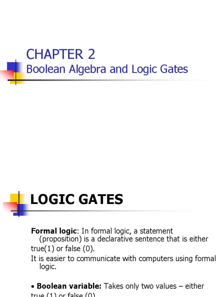 Boolean Algebra and Logic Gates | PDF | Integrated Circuit | Boolean ...