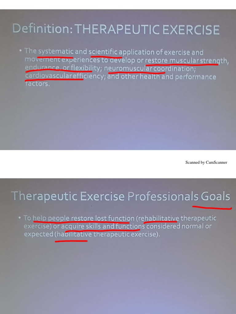 Therapeutic Exercise | PDF