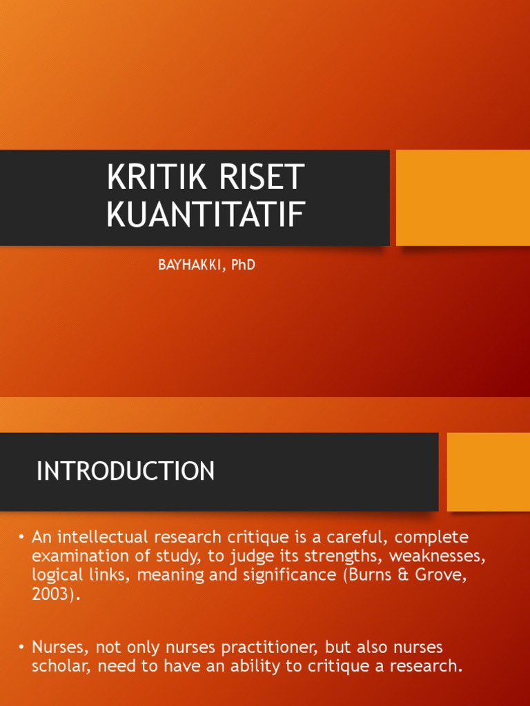 Kritik Riset Kuantitatif | PDF