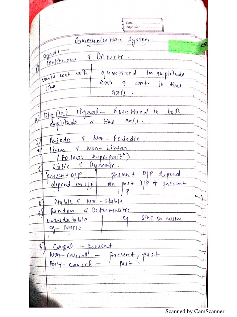 Cs Class Notes Pdf
