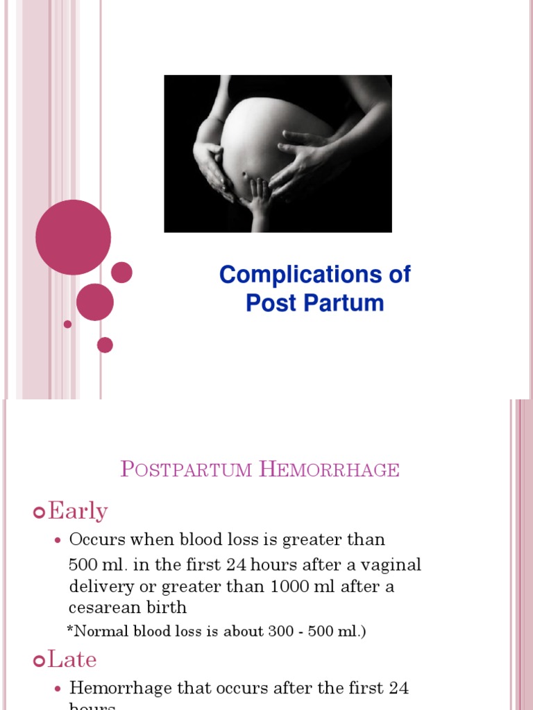 Complications of Post Partum | PDF | Uterus | Childbirth