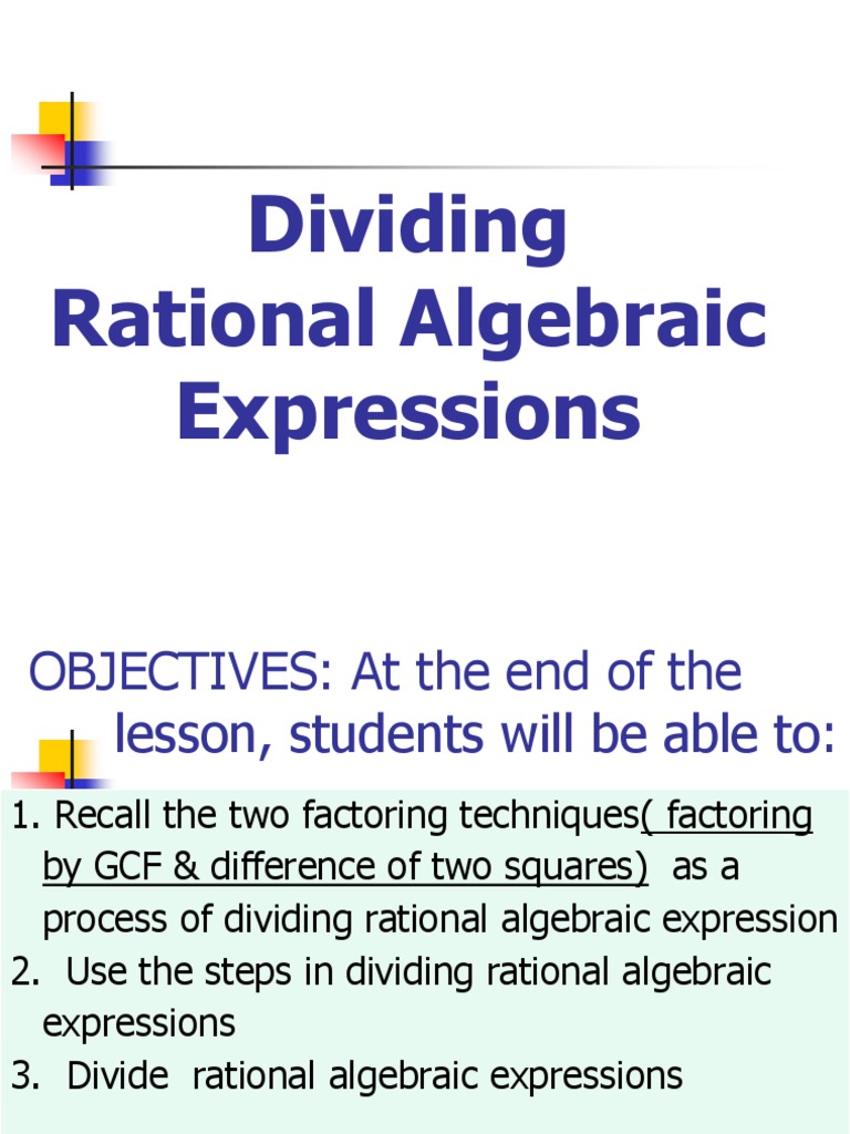 Dividing RAE Observation | PDF | Fraction (Mathematics) | Division ...