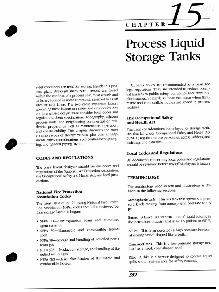 15-Process Liquid Storage Tanks PDF | PDF