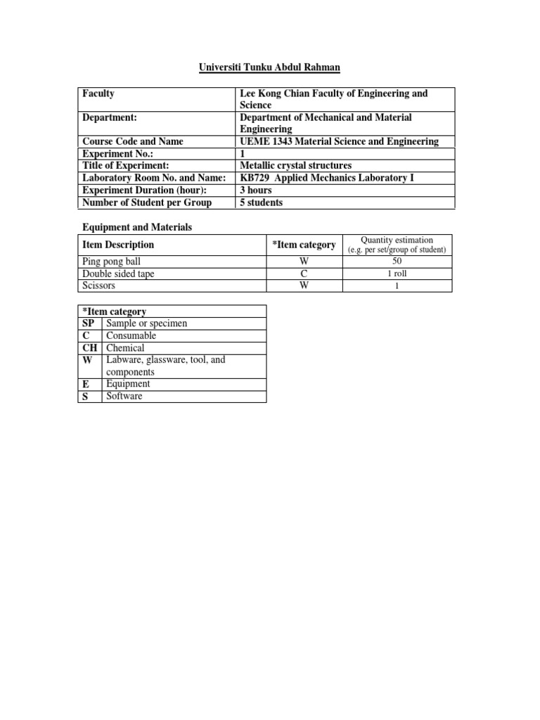 Metallic Crystal Structures Lab | PDF | Crystal Structure | Euclidean ...