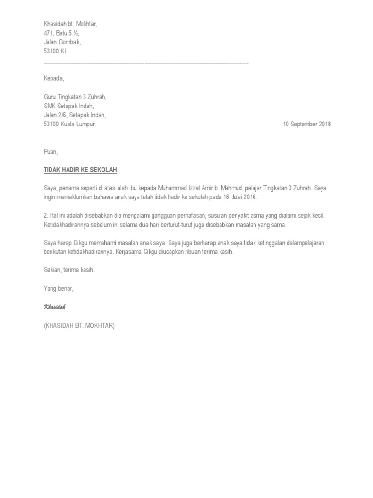 Karangan Ulasan Dan Surat Rasmi | PDF