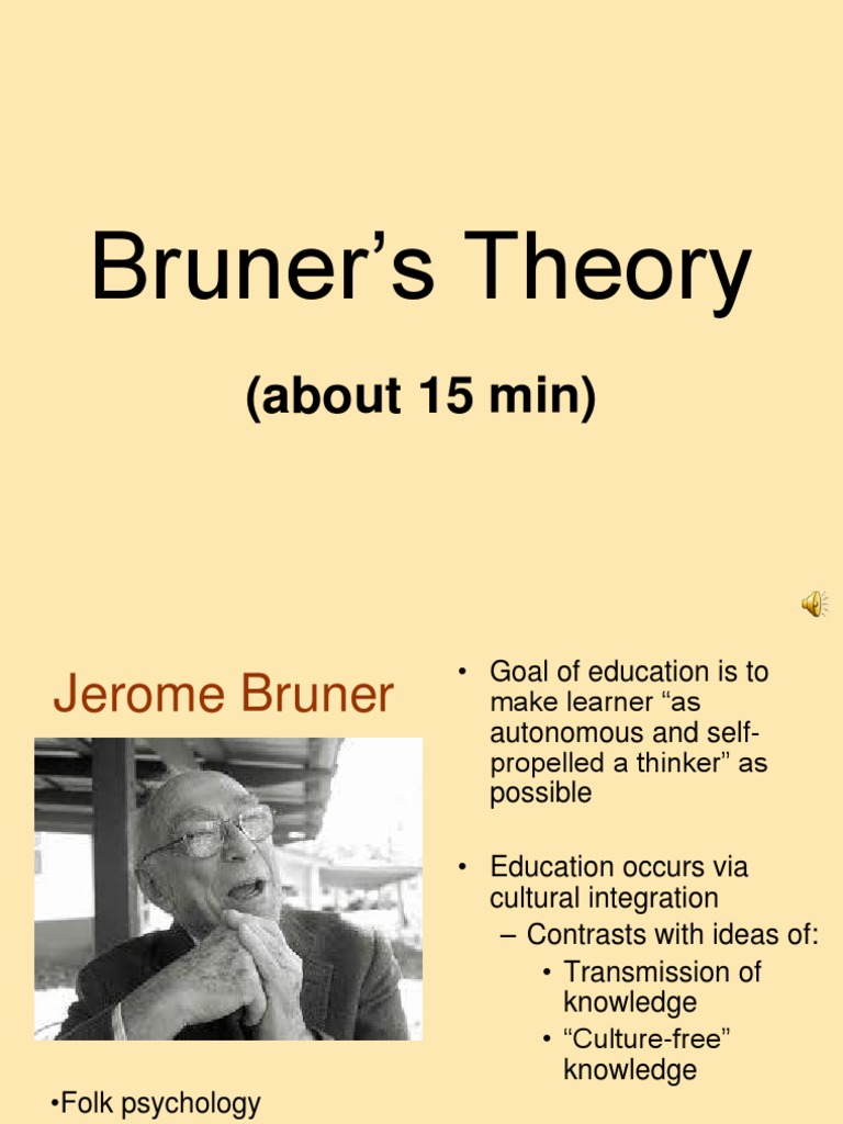 Bruner Theory Anne Cook | PDF | Thought | Applied Psychology