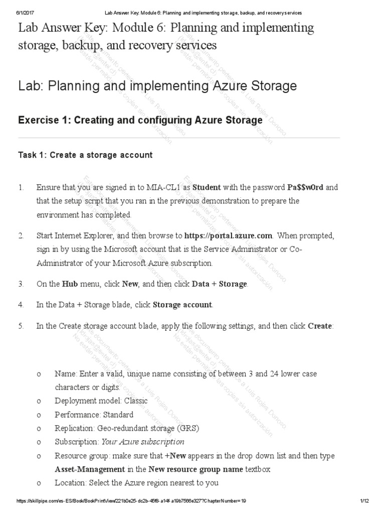 Lab Answer Key - Module 6 - Planning and Implementing Storage, Backup ... Lab Answer Key - Module 6 - Planning and Implementing Storage, Backup ...
