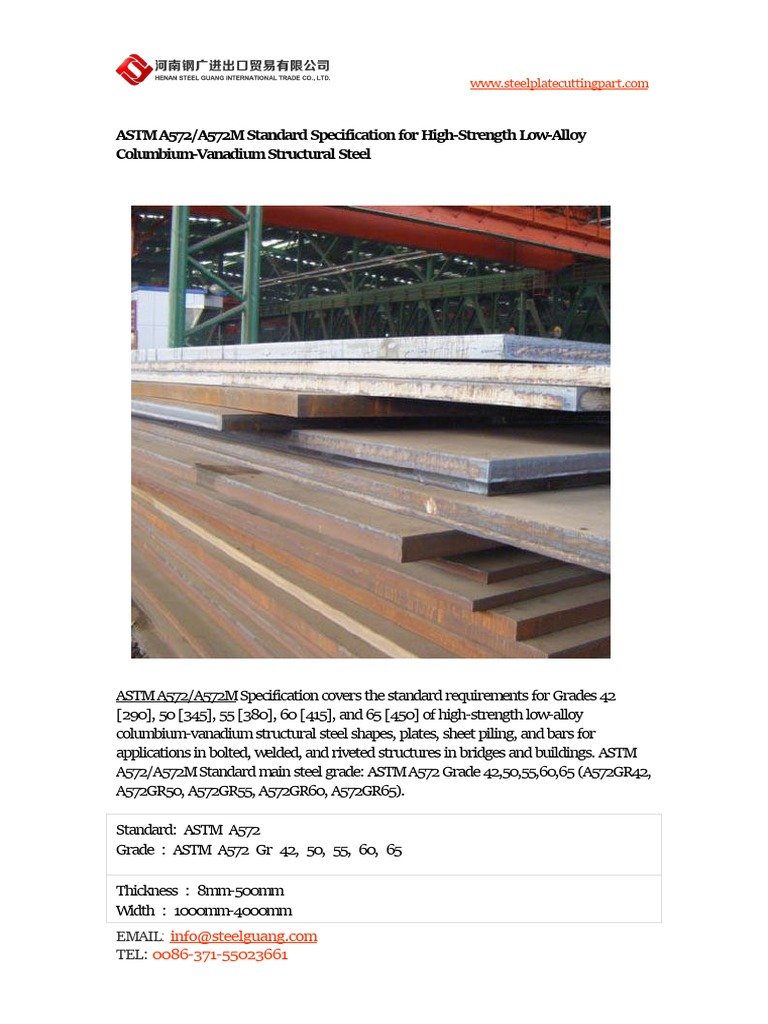 Astm A572 A572m | PDF | Structural Steel | Applied And ...