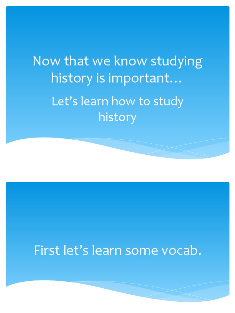 How To Study History | PDF