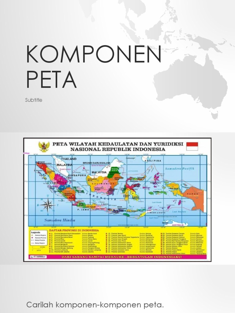 Komponen Peta Indonesia Lengkap | PDF