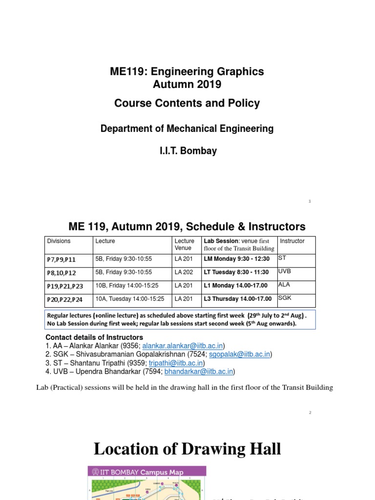 ME119 Schedule Course Contents Policies PDF | PDF | 3 D Computer ...